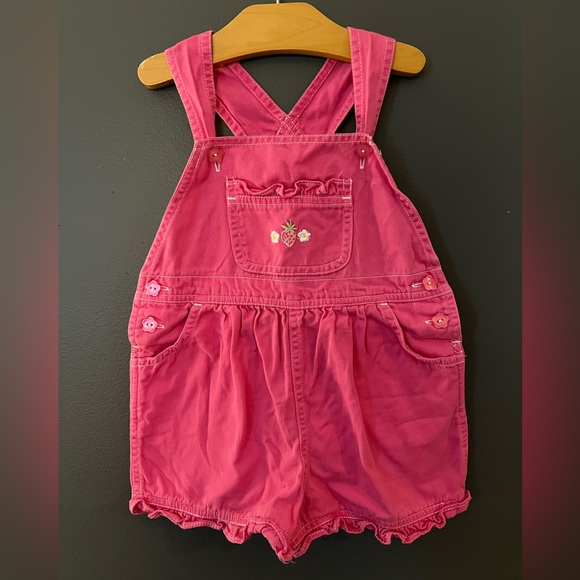 American Vintage | Bottoms | Vintage Strawberry Pink Embroidered ...